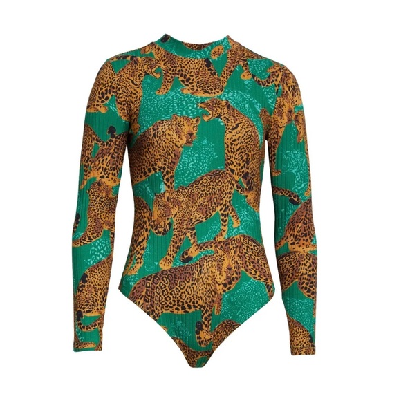 FARM Rio | Tops | Farm Rioartsy Leopards Bodysuit | Poshmark
